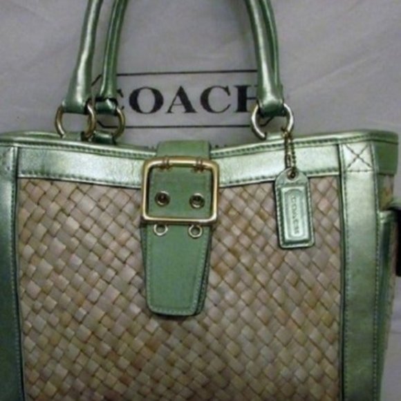 Coach | Bags | Coach Limited Edition Boxy Straw Tote | Poshmark